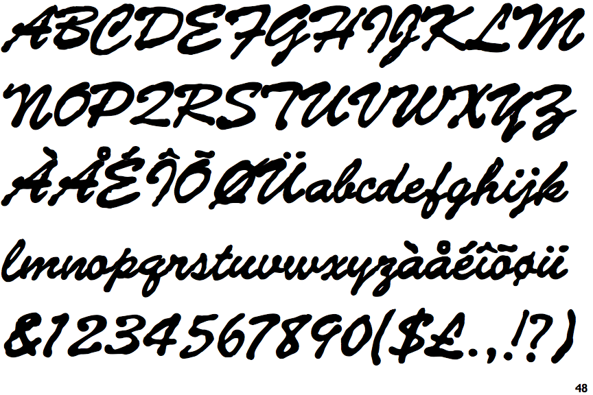 Identifont - Bloop Script Solid