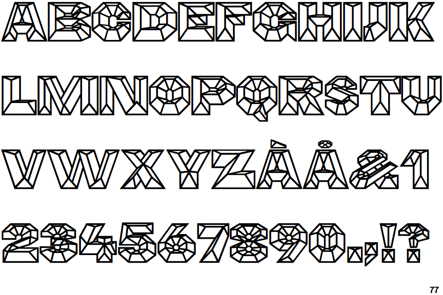 Identifont - Octagon Variable VROT30