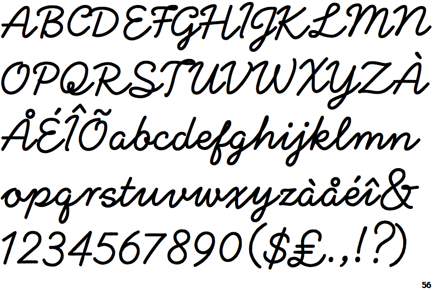 Identifont - Larrikin Script Solid