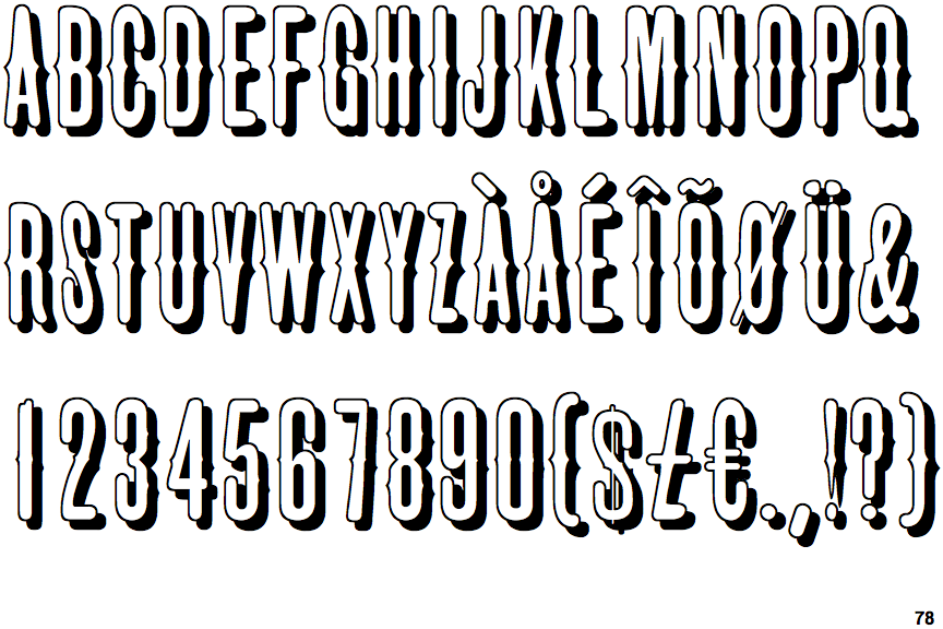 Identifont - Gothic Tuscan Shadow