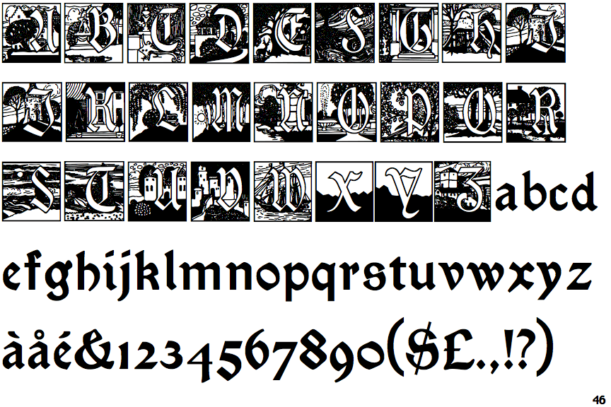 Identifont - Jugendstil Initials
