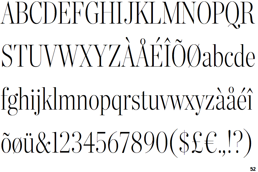 Identifont - Chronicle Hairline Compressed