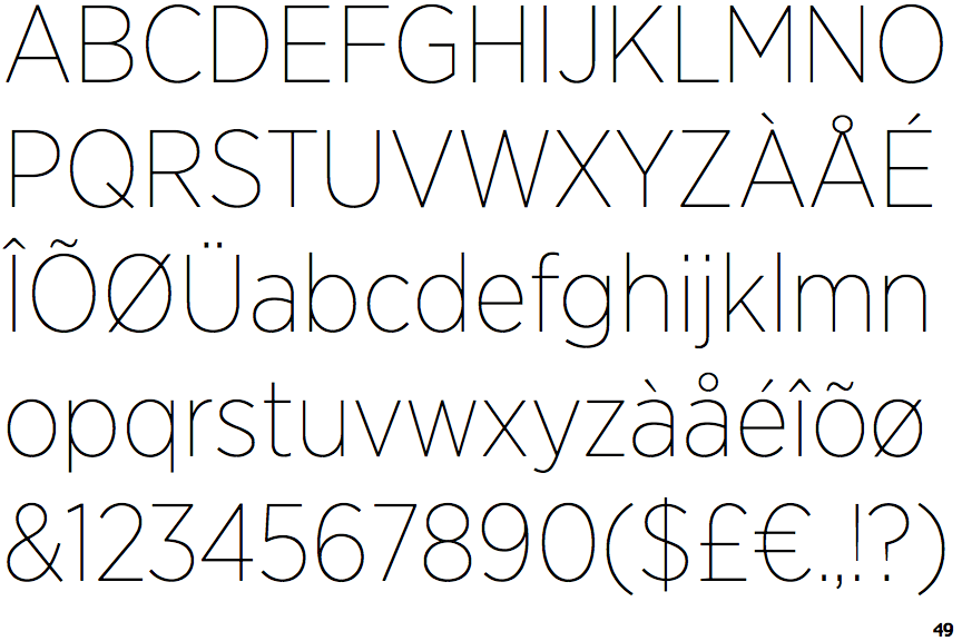 Identifont - Gotham Narrow Thin
