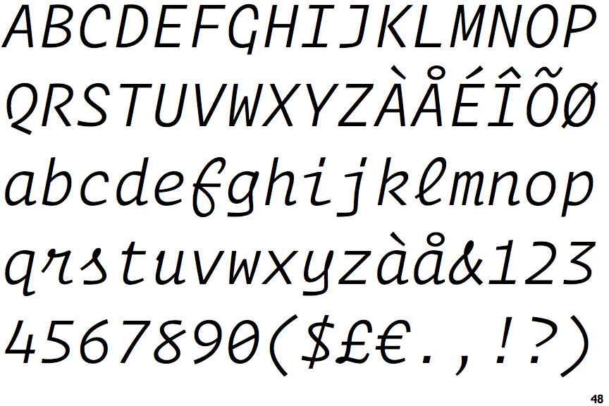 Identifont - Operator Mono Light Italic