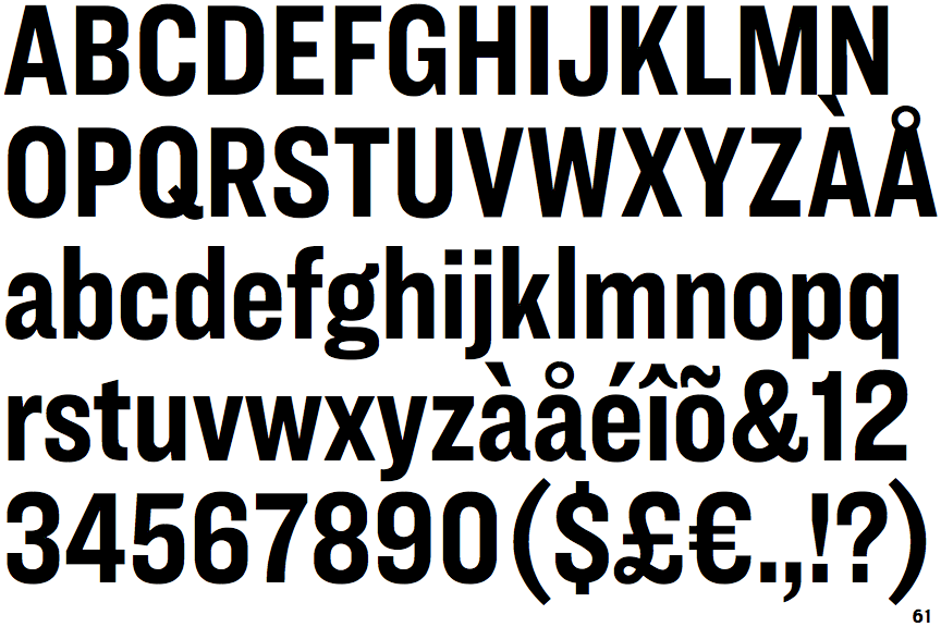 Identifont - Ringside Compressed Bold