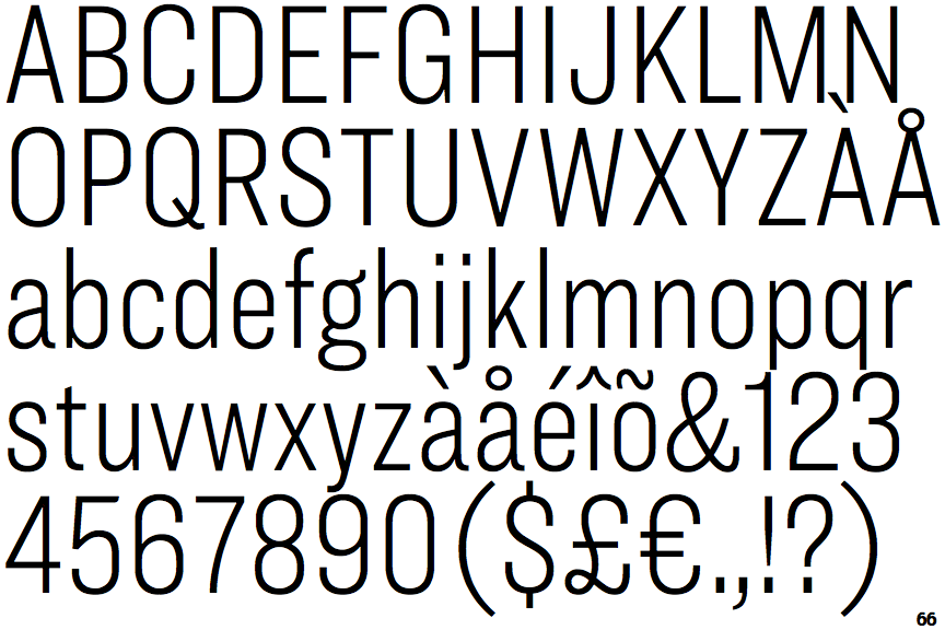 Identifont - Ringside Compressed Thin