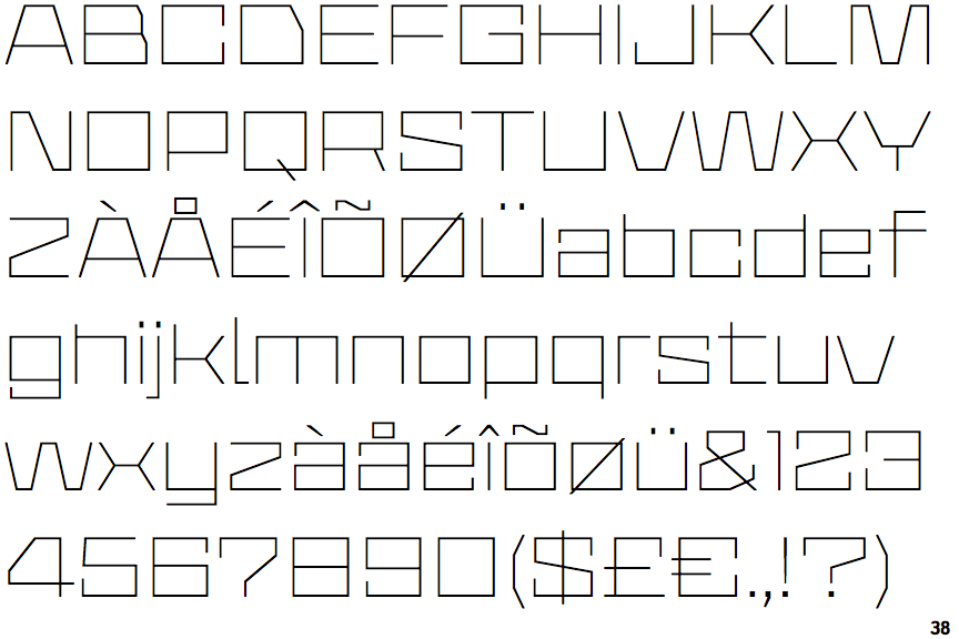 Identifont - Hurme Tek No. 4 Thin