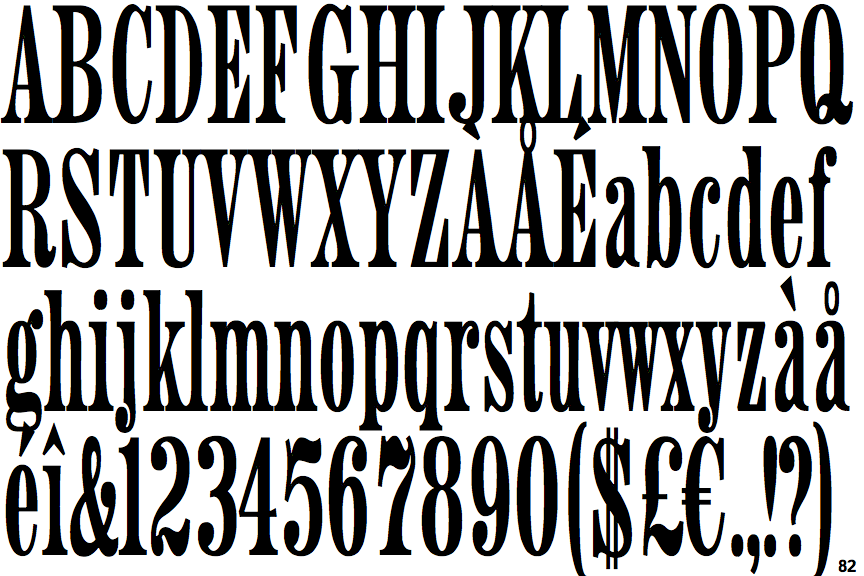 Identifont - Aetna Double Extra Condensed