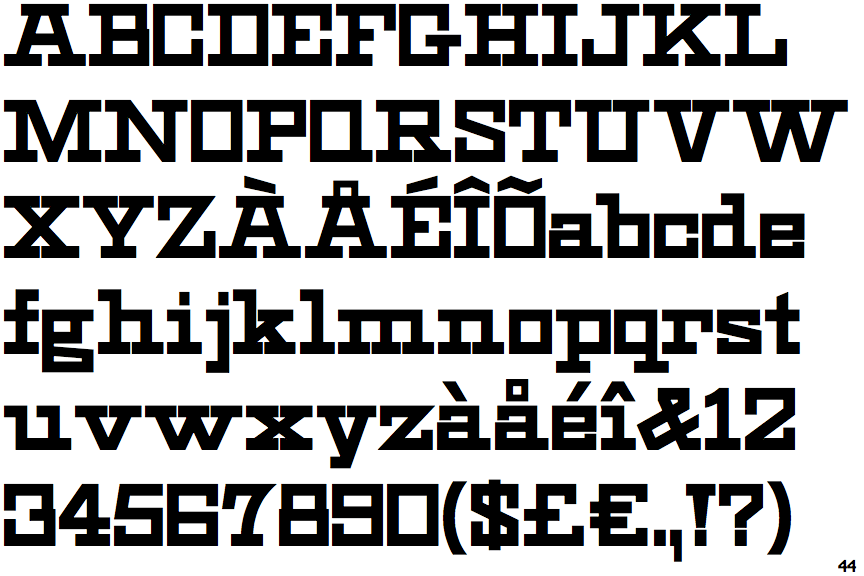Identifont - HWT Geometric