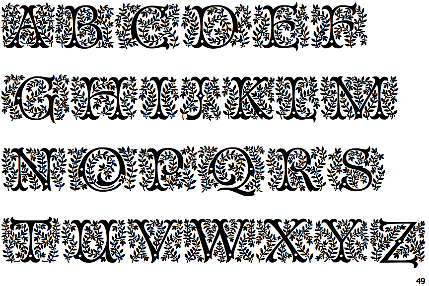 Identifont - P22 Araminta Initials