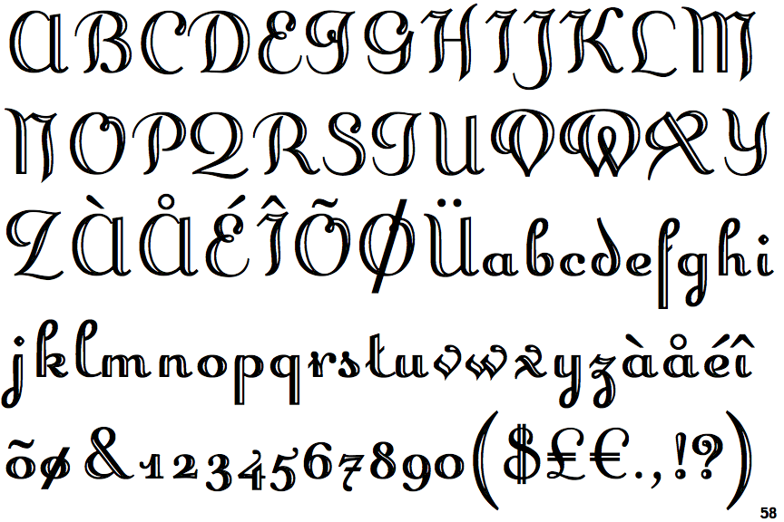 Identifont - Caffe Poster Inline