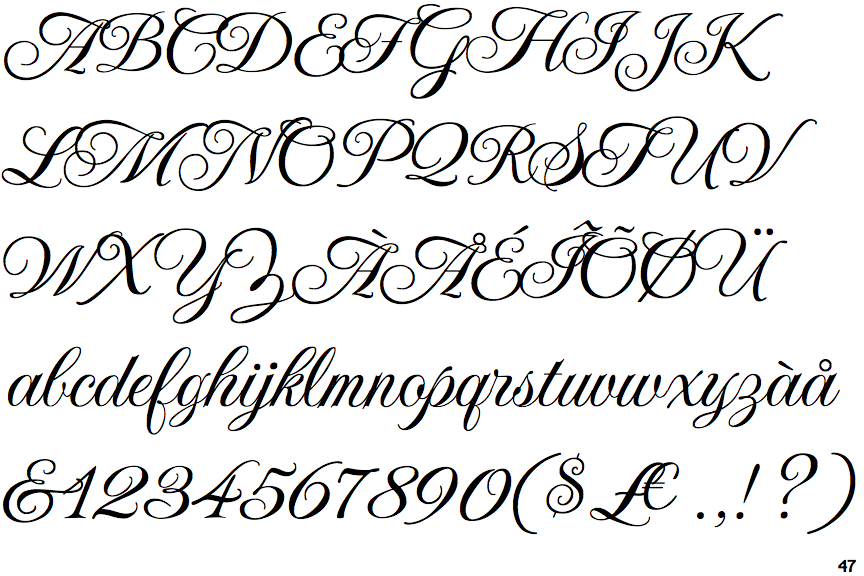 Identifont - P22 Imperial Script