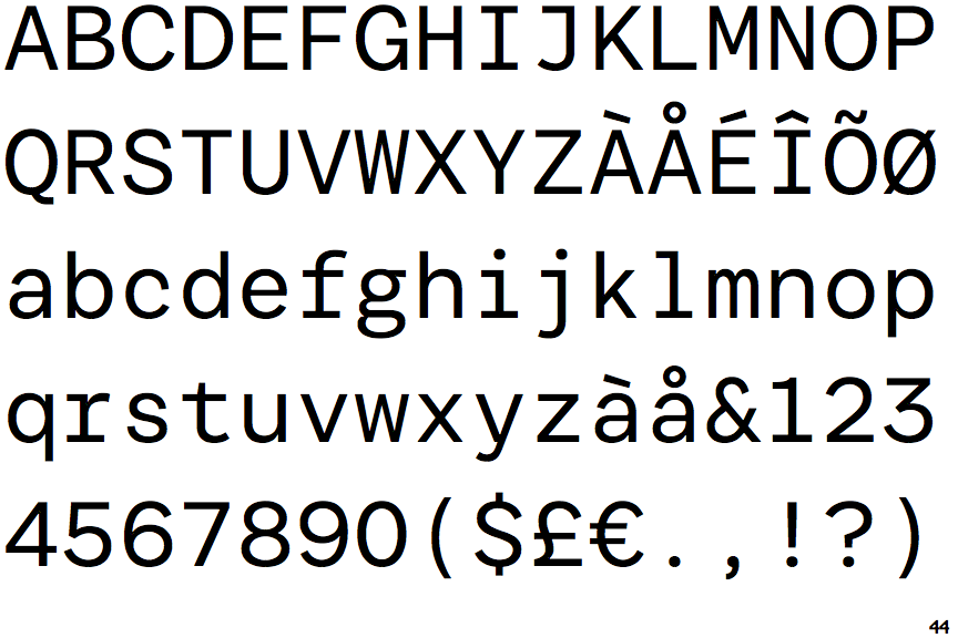 Identifont - Associate Mono Light