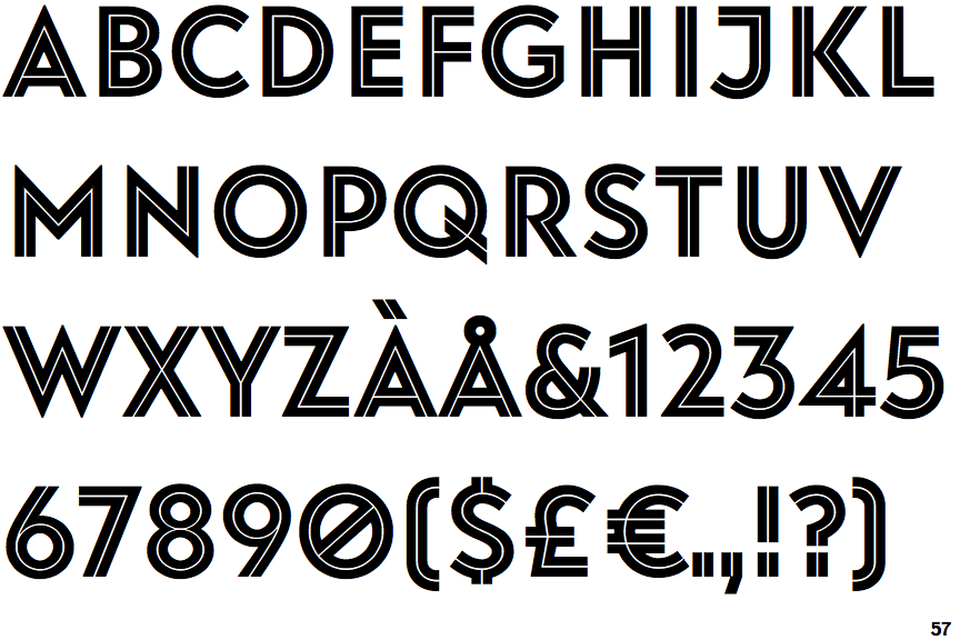 Identifont - Baro Line Four