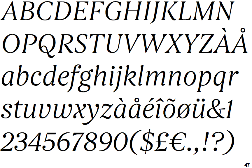 Identifont - Begum Light Italic