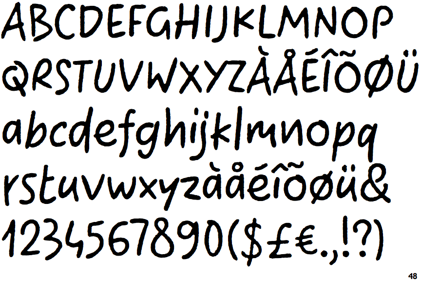 Identifont - Erika Hand