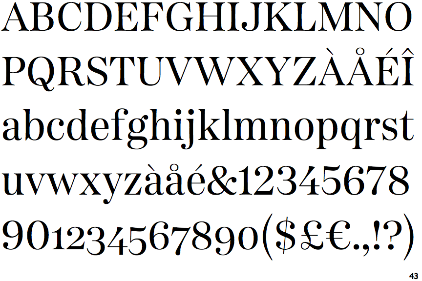 Identifont - Passenger Display