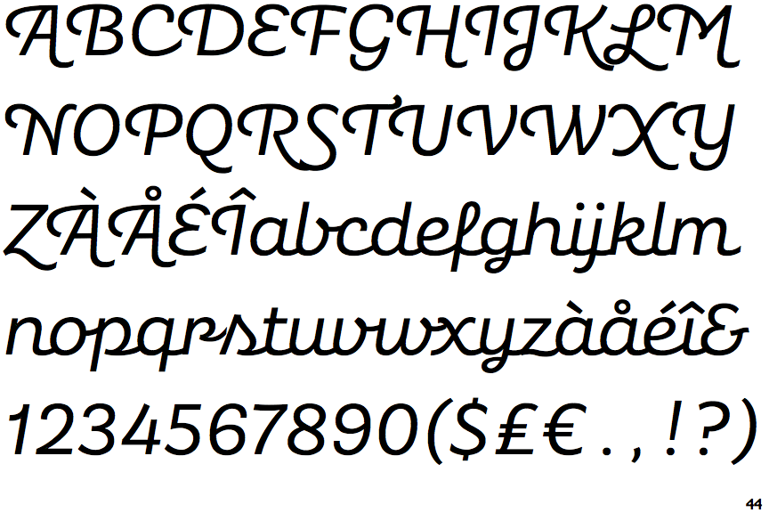 Identifont - Tidy Script