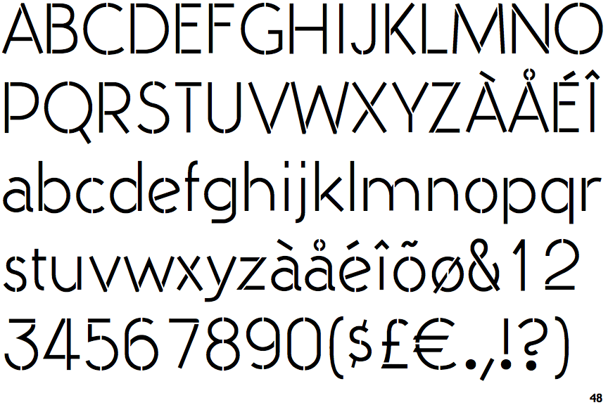 Identifont - Andrew Andy Stencil