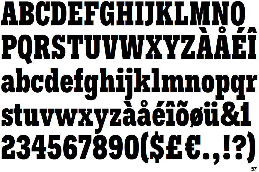 Identifont - Hefring Slab Compact Bold