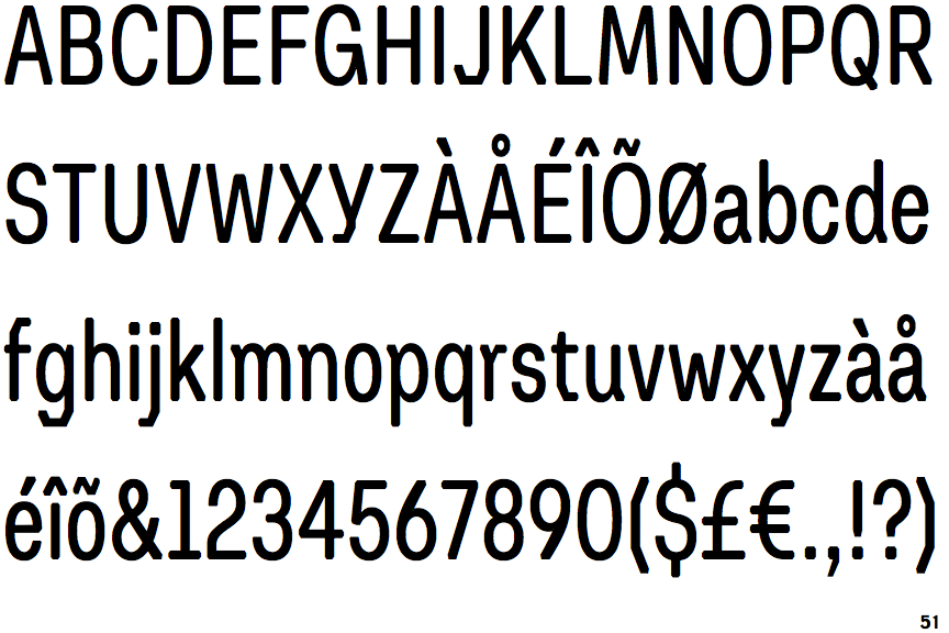 Identifont - Hegval Display Condensed Light