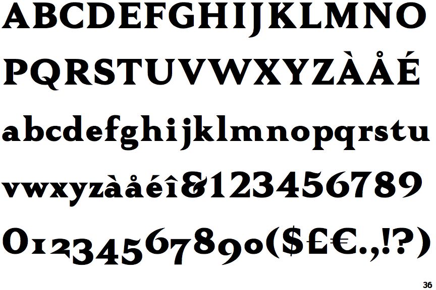 Identifont - Tautz Extra Bold