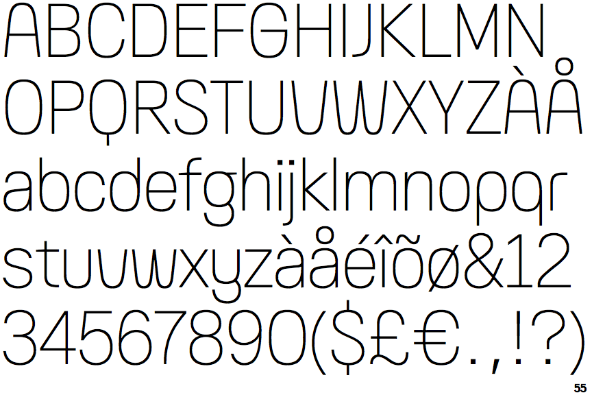 Identifont - Toroka Condensed Thin