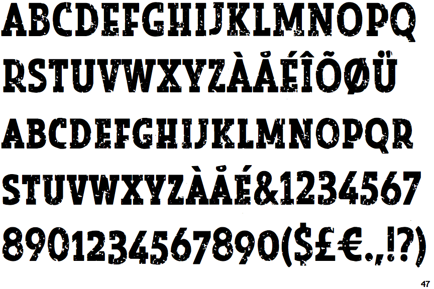 Identifont - Look Serif Rough Bold