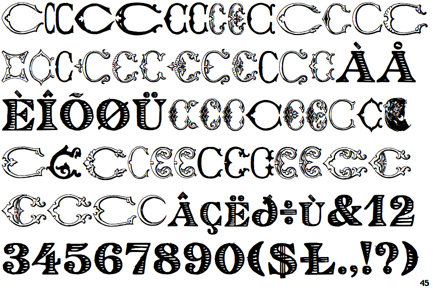 Identifont - Victorian Alphabets C