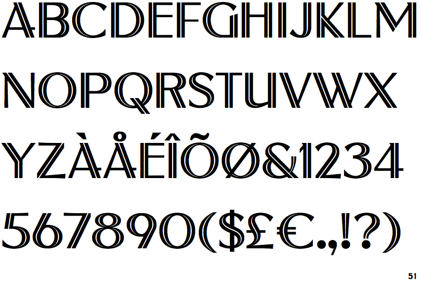 Identifont - Casagrande Deco Inline Bold