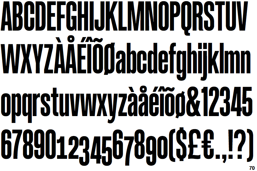 Identifont - Etrusco Now Compressed Bold
