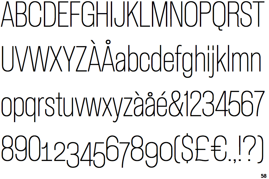 Identifont - Etrusco Now Condensed Thin