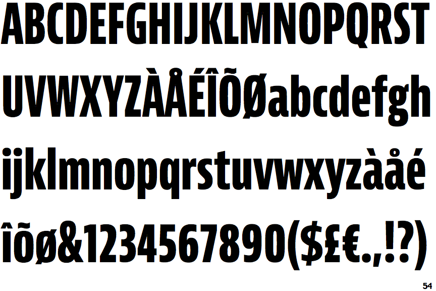 Identifont - JAF Bernina Sans Compressed Extrabold