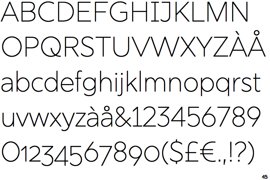 Identifont - Rig Sans Thin