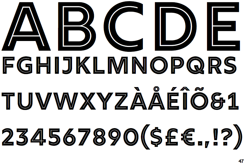 Identifont - Rig Solid Bold Inline Solo