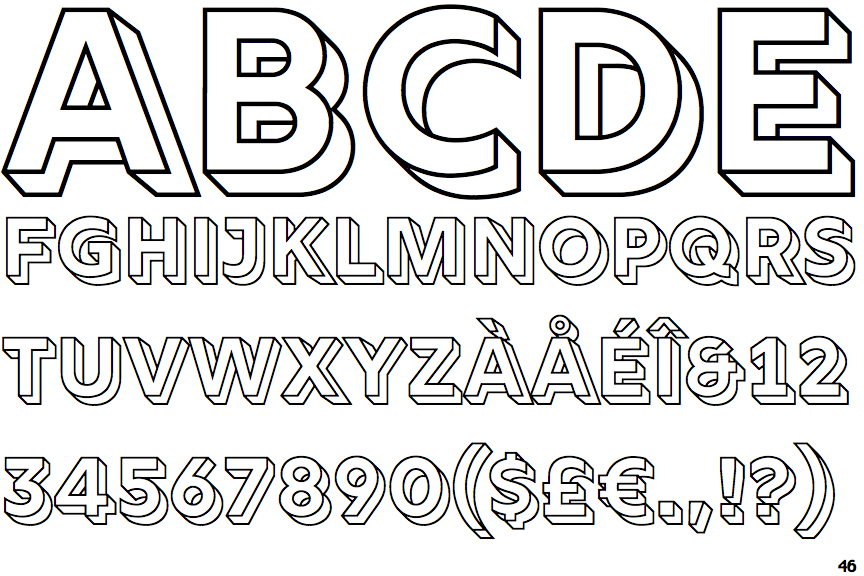 Identifont - Rig Solid Bold Outline