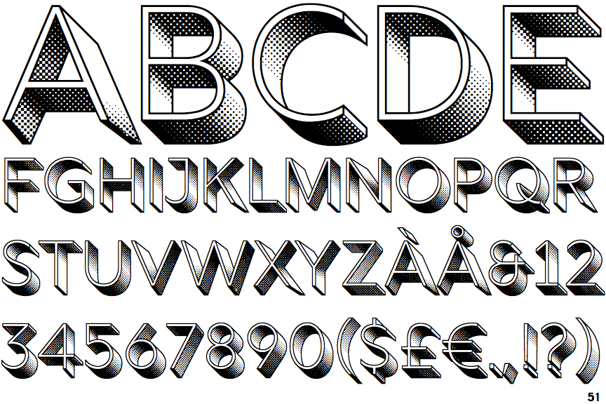 Identifont - Rig Solid Light Halftone