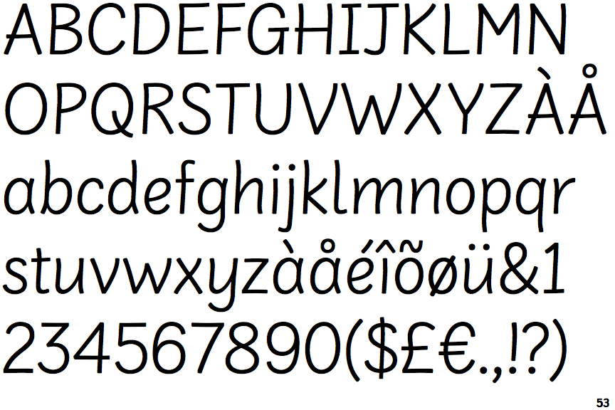 Identifont - SideNote Light