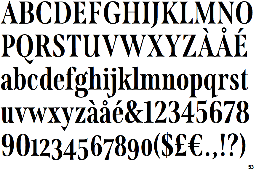 Identifont - Span Compressed Bold