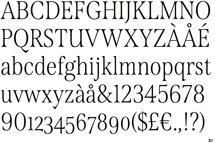 Identifont - Span Condensed Thin