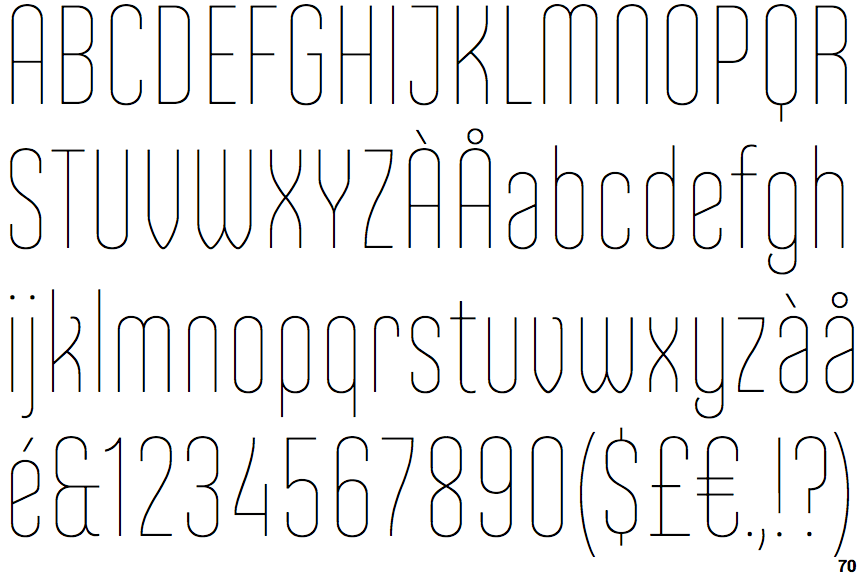 Identifont - Ando Thin