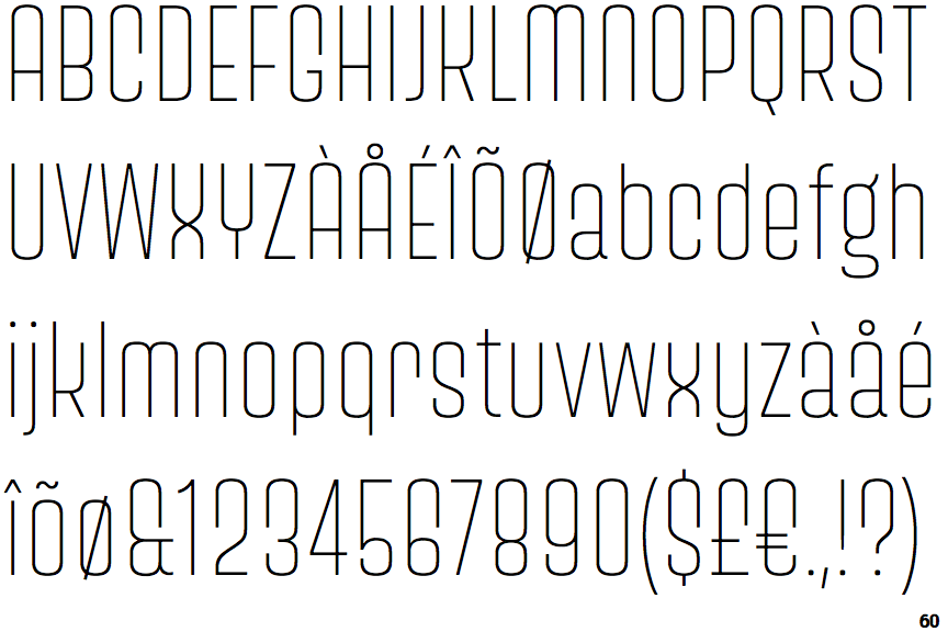 Identifont - Surimi Thin