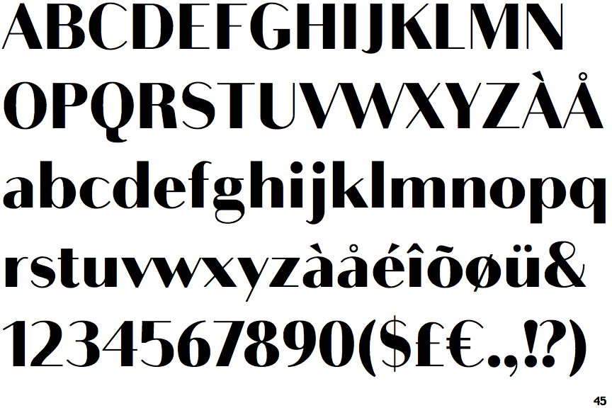 Identifont - Bodoni Sans Black