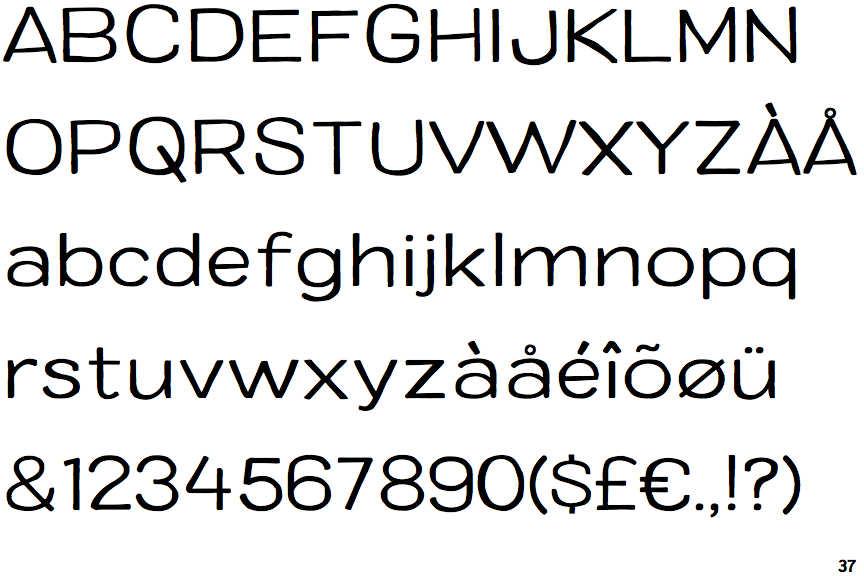 Identifont - Colby Wide Light