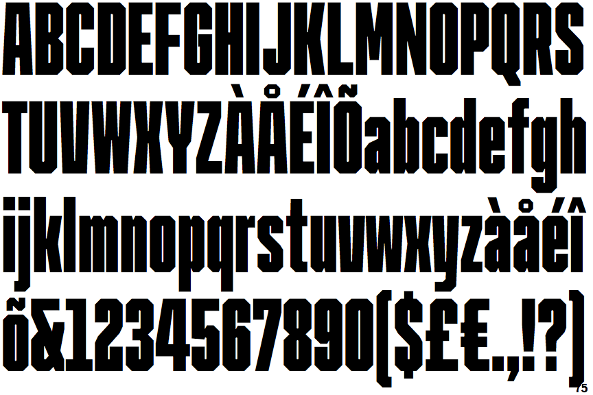 Identifont - Cutmark Condensed Super
