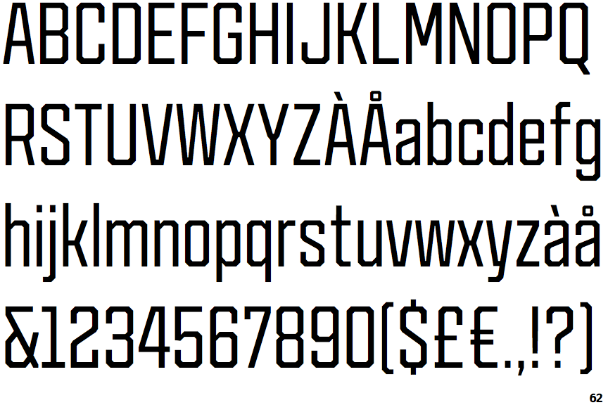Identifont - Cutmark Narrow Light