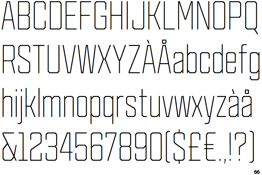 Identifont - Cutmark Narrow Thin