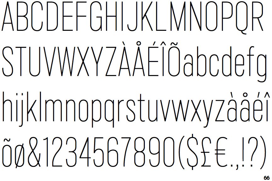 Identifont - Marsden Compressed Hairline