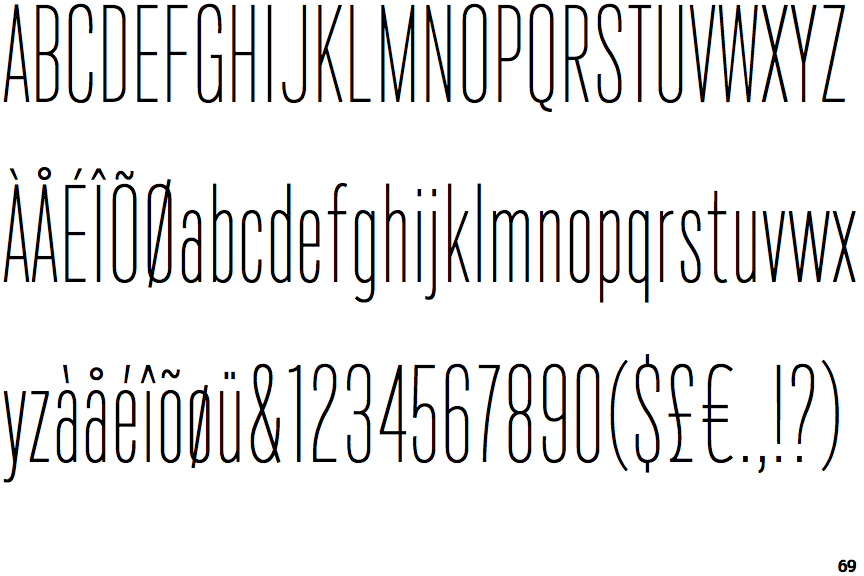 Identifont - Marsden Slim Hairline