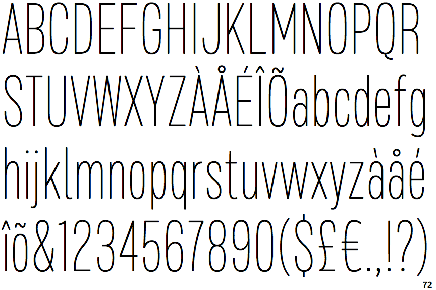 Identifont - Mello Condensed Thin